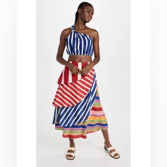 FARM Rio | Dresses | Nwt Farm Rio Amazing Stripes Top Skirt Set | Poshmark